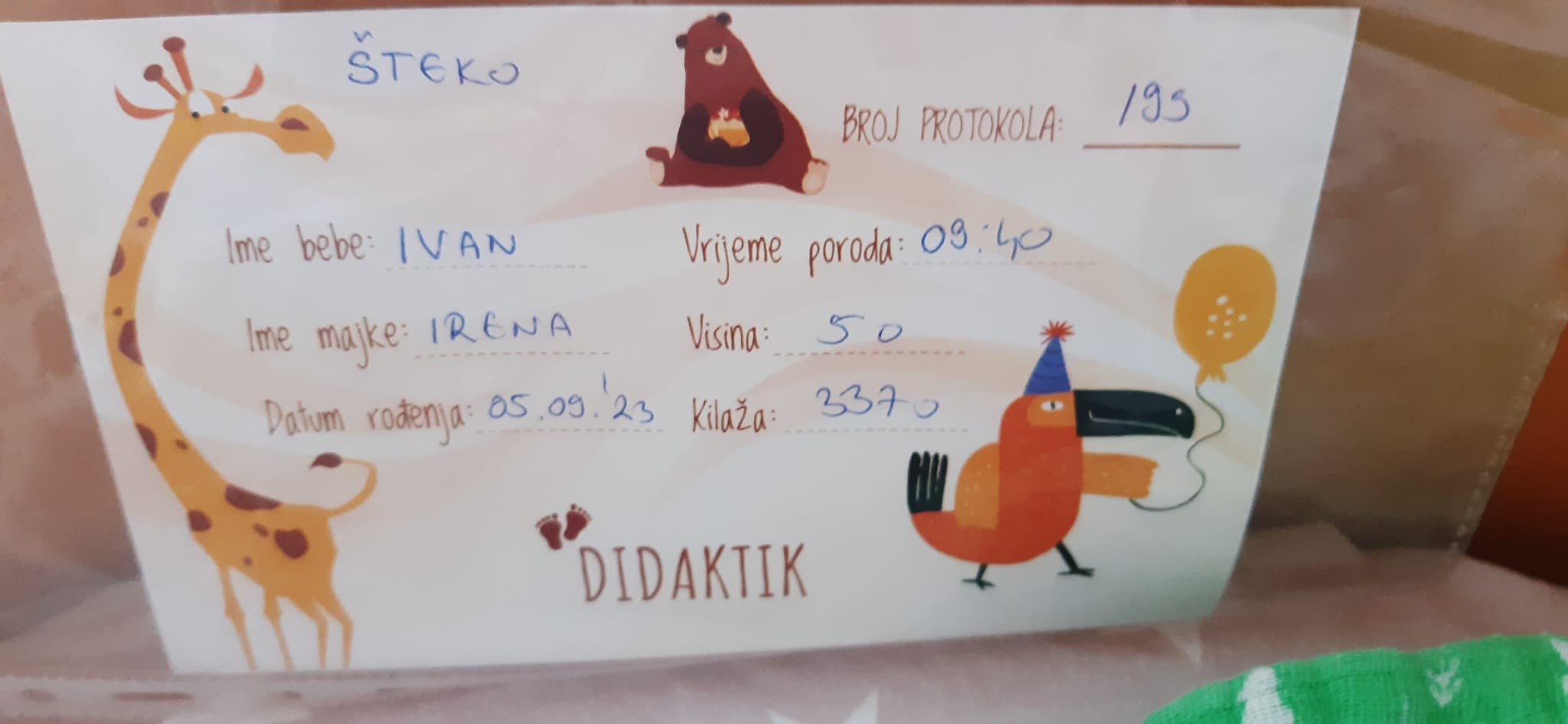 Rođen je Ivan Šteko! - Mjesna zajednica Mrkodol